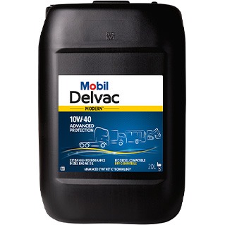 Mobil Delvac Modern 10W-40: Spitzen-Motorenöl für Lkw | 20 L